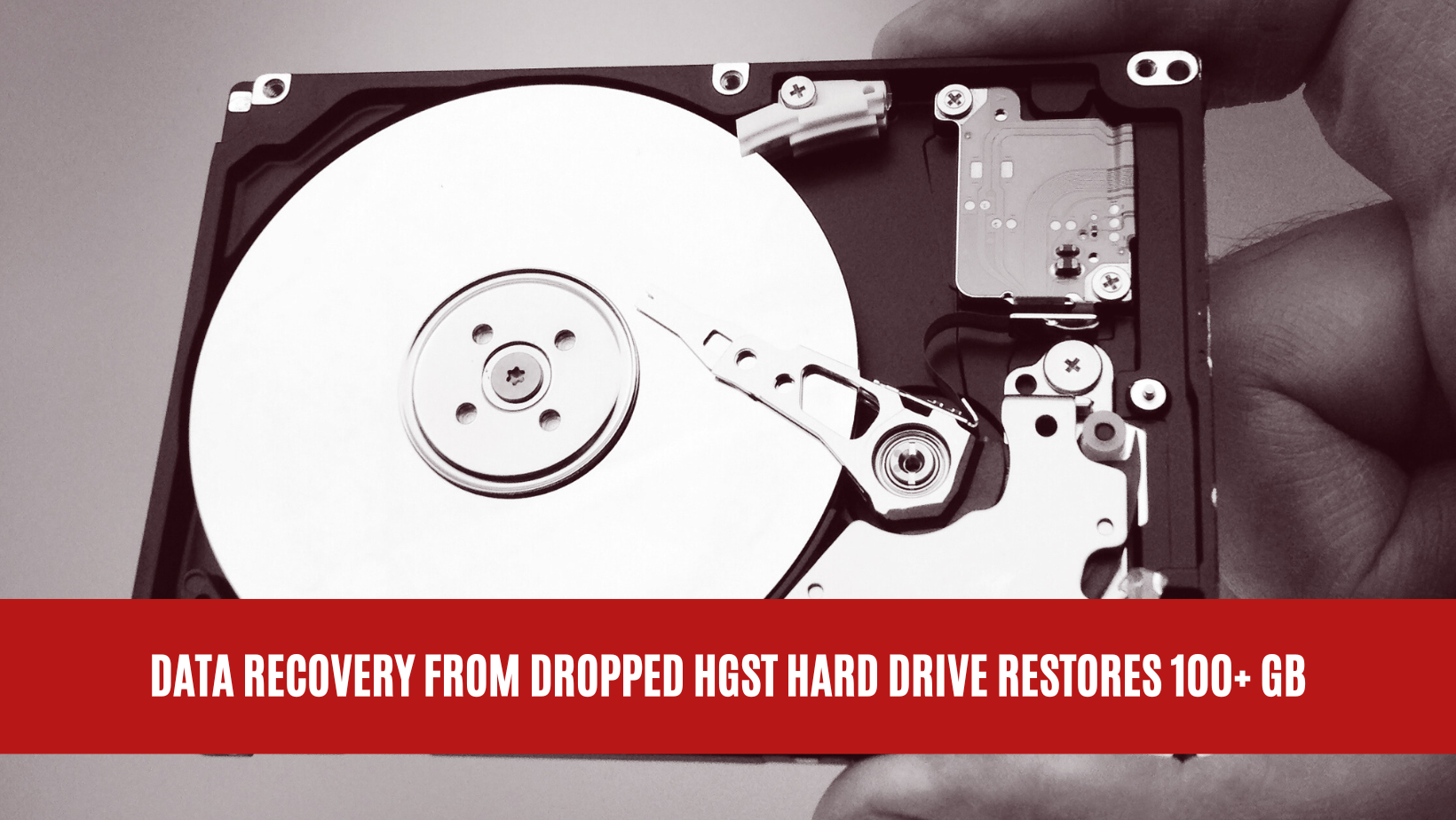 Data Recovery from Dropped HGST Hard Drive Restores 100+GB